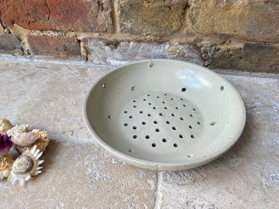 Vintage Early to Mid 20th Century Stoneware Berry Strainer French ...
