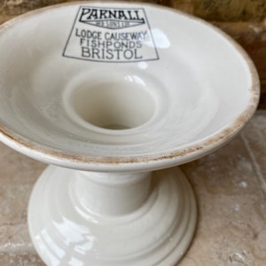 Rare Antique Edwardian White Ironstone Ham Stand Butchers Stand Parnall ...