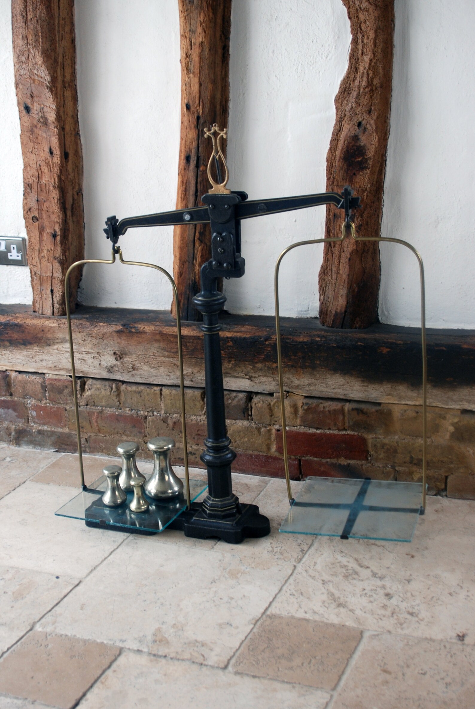 Antique Victorian Cast Iron Butchers Scales With Glass Trays - Etsy