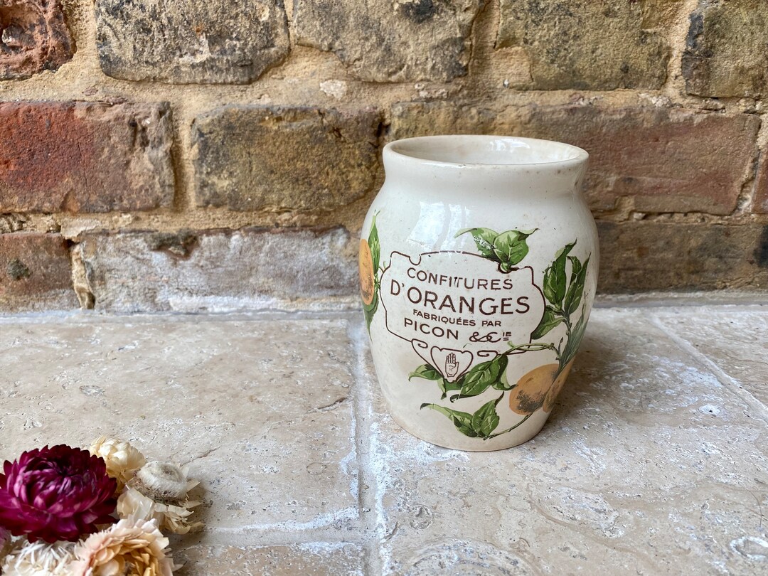 Rare Antique French Confiture Pot | Larger Sized Confitures D’oranges ...