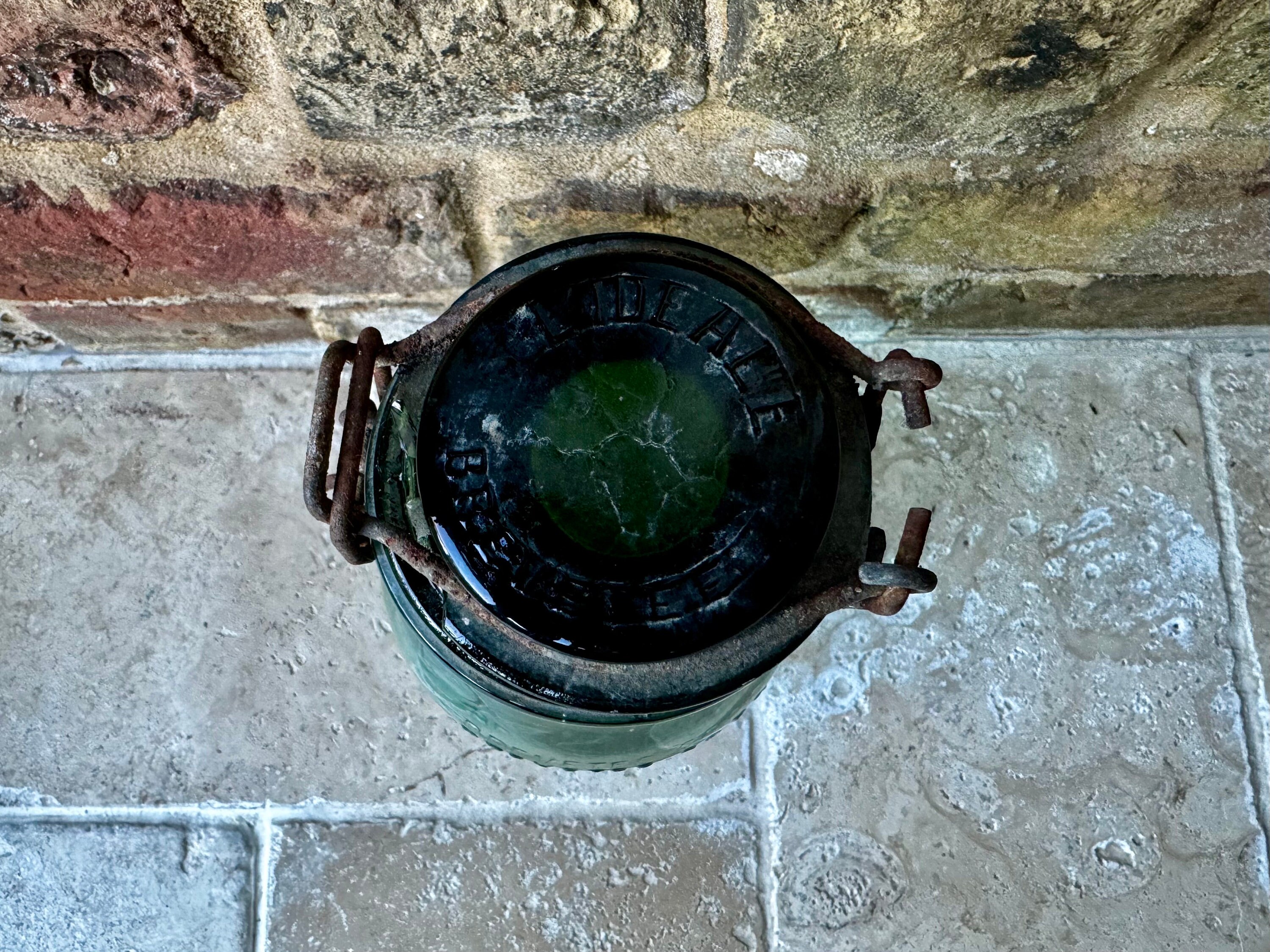 Antique French L’ideale Green Glass Canning Jar - Brevettée Advertising ...