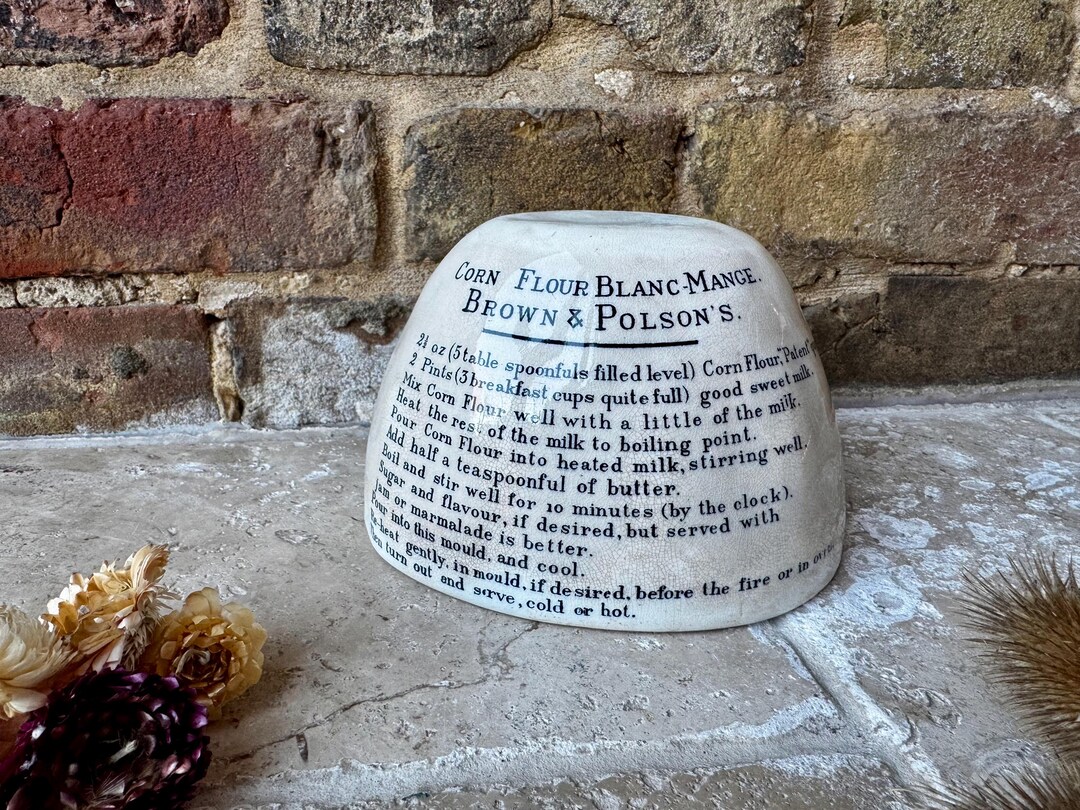 Rare Antique Brown & Polson Corn Flour Blancmange Mould in Mint ...