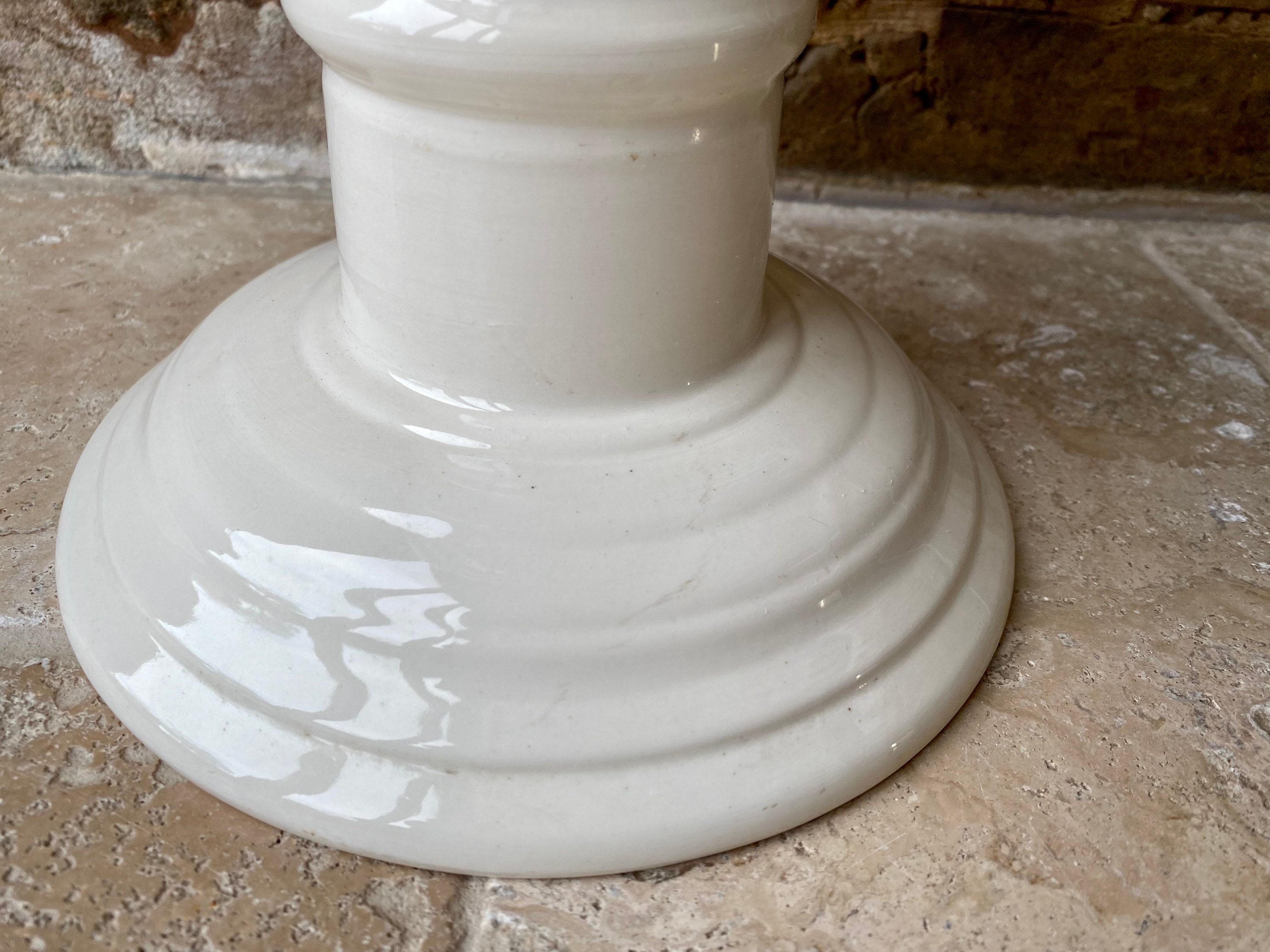 Rare Antique Edwardian White Ironstone Ham Stand Butchers - Etsy