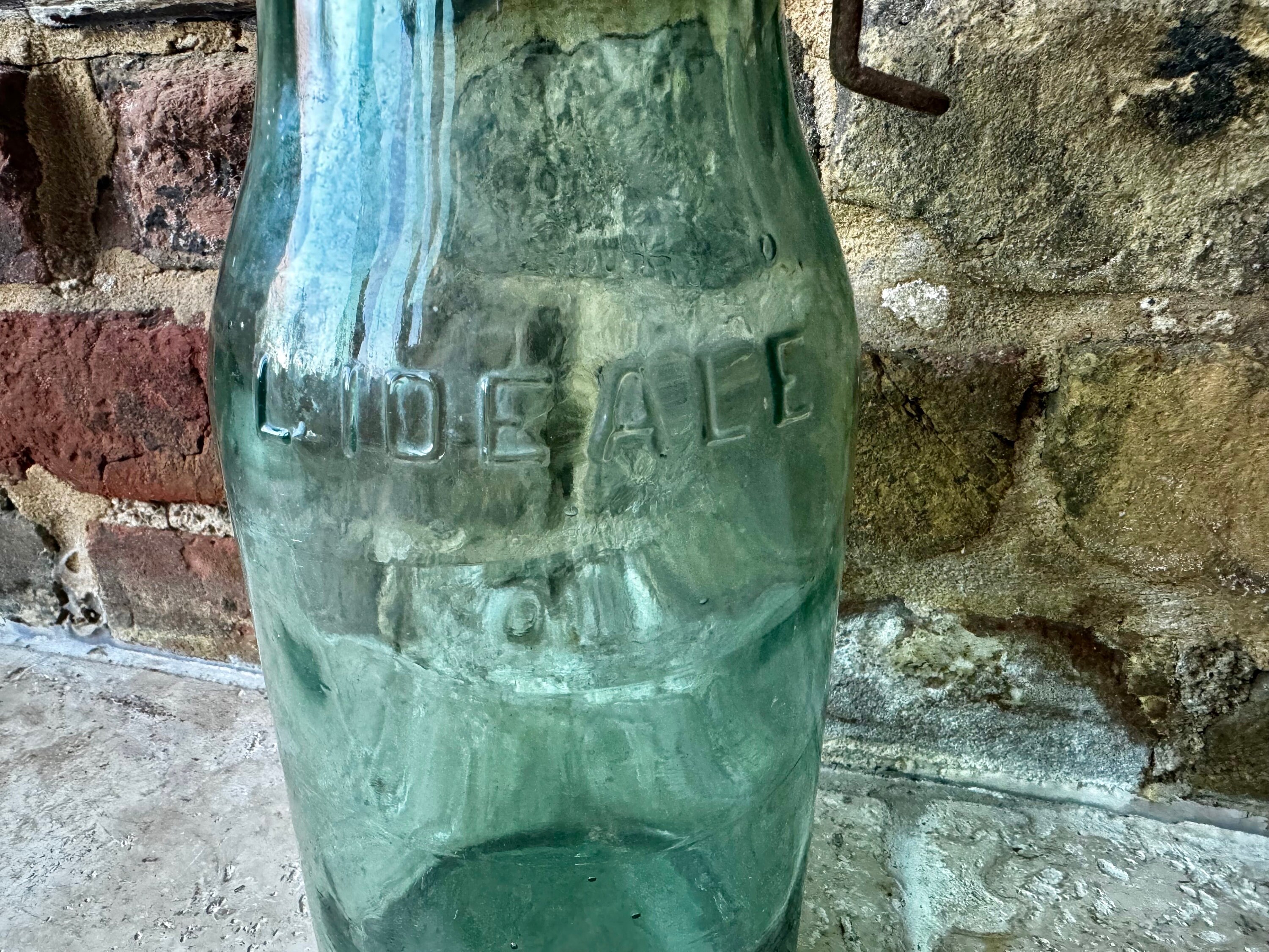 Antique French L’ideale Green Glass Canning Jar - Brevettée Advertising ...