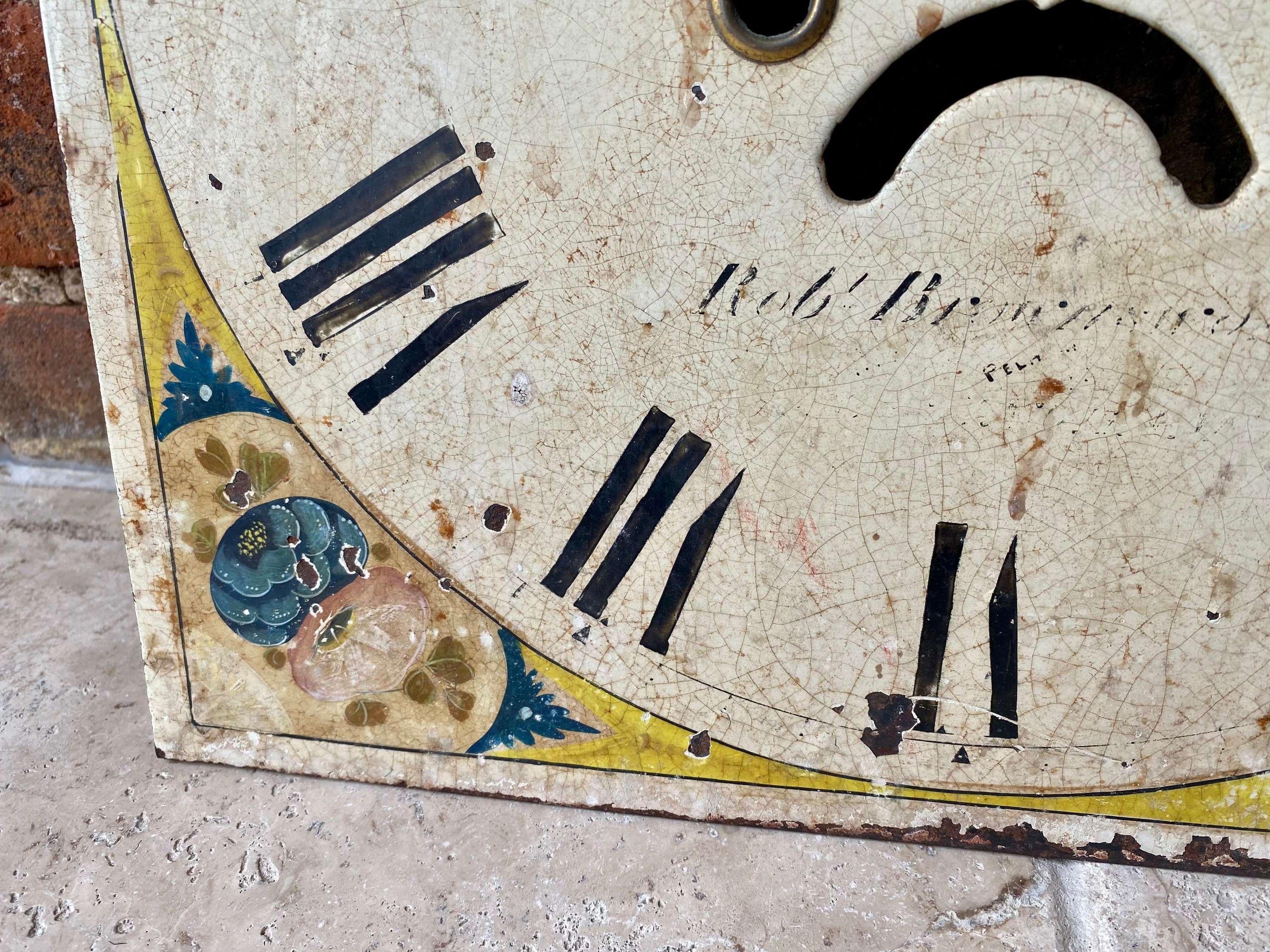 Antique Victorian Salvaged Grand Father Clock Face Vintage | Etsy