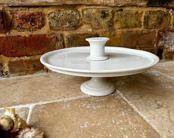 Rare Antique 19th Century Plain White Ironstone Patisserie Stand ...