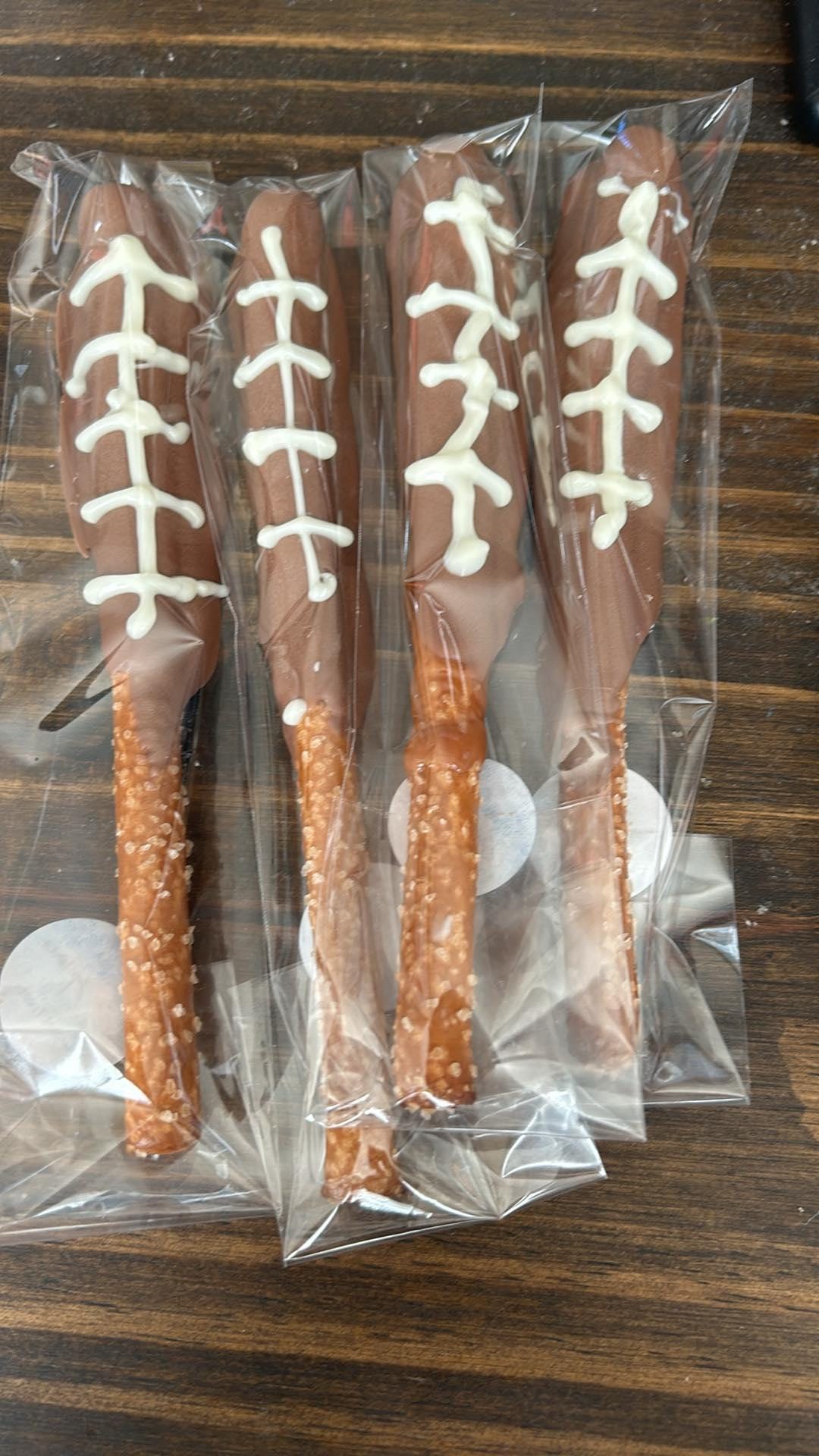 Football Pretzel Rods - Etsy