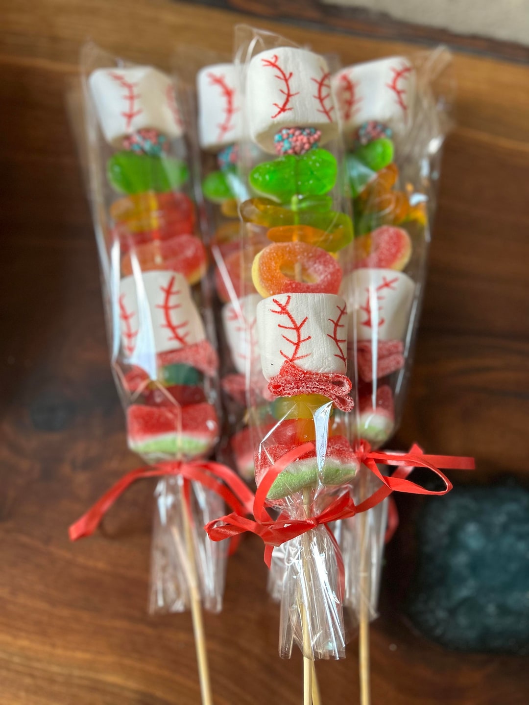 Baseball Candy Kabobs - End of Season Treats, Set of 12 - Etsy