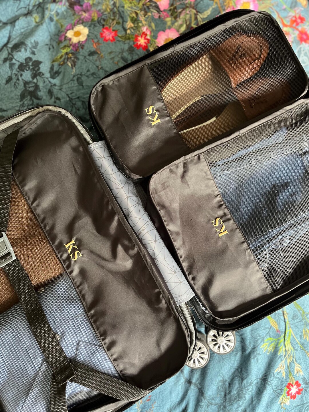 Personalised Suitcase Packing Cube Set - Etsy UK
