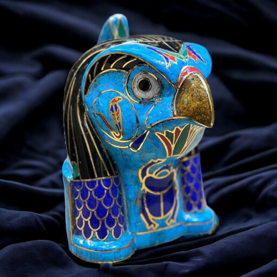 Vintage Egyptian Horus Statue Antique Pharaonic Stone Sculpture ...