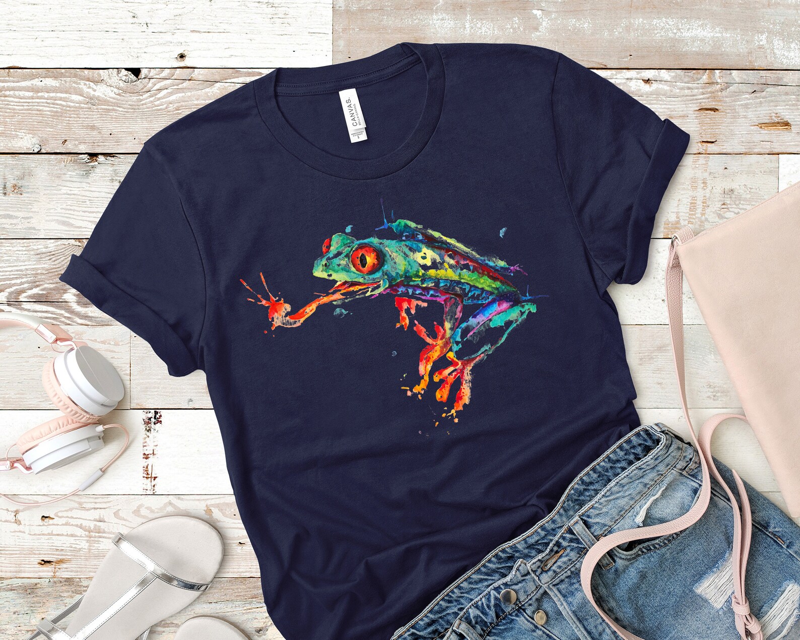 Watercolor Tree Frog Frog Shirt Nature Outdoor Shirt Nature | Etsy