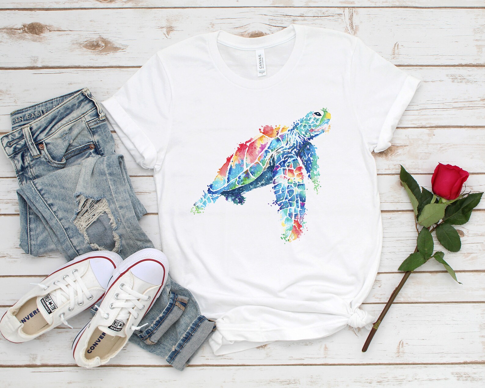 Watercolor Sea Turtle Shirt Turtle Shirt Love Turtle - Etsy
