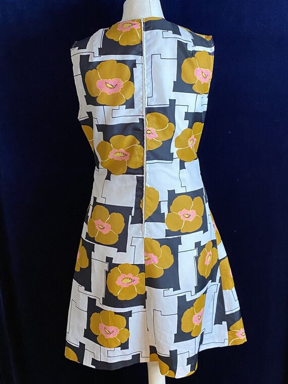 1960s - 70s floral nylon mod pop art shift vintage dr… - Gem