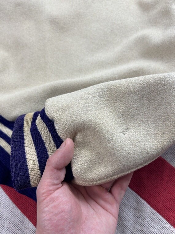1950s 60s Varsity letterman wool jacket Lasley knitti… - Gem