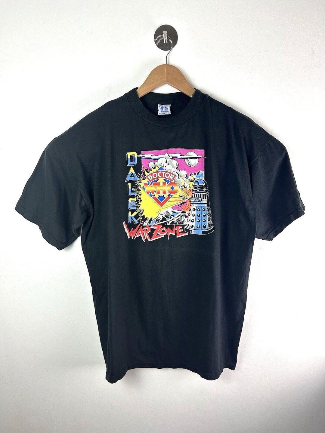 1990s Dr Who Vintage T Shirt Dalek Warzone Sierra Teez Graphic Tee Mens ...
