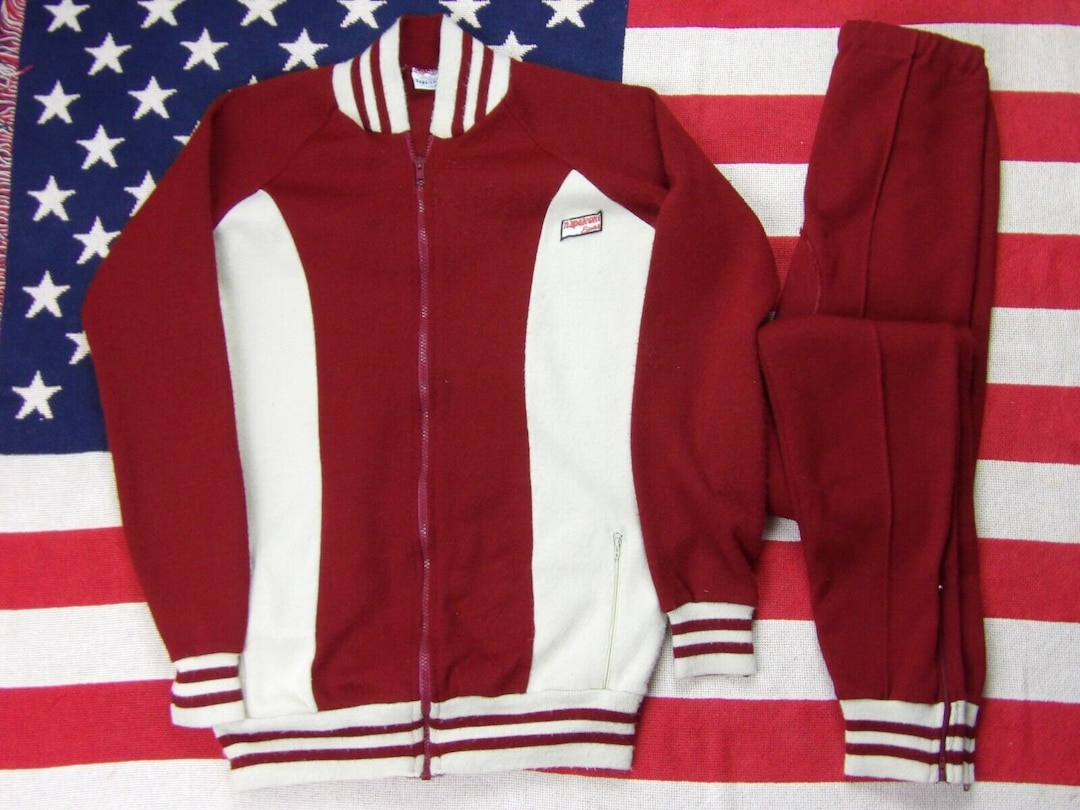 1970s Tracksuit Full Matching Set Vintage Sportswear Made in Italy Size ...
