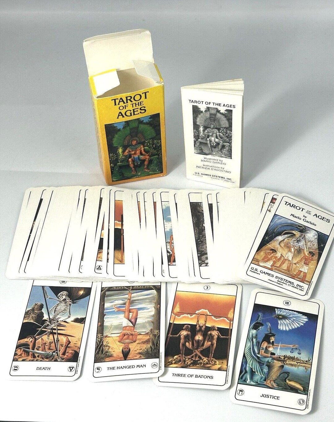 Tarot of the Ages Mario Garizo Vintage Tarot Deck 1988 Fortune Telling ...