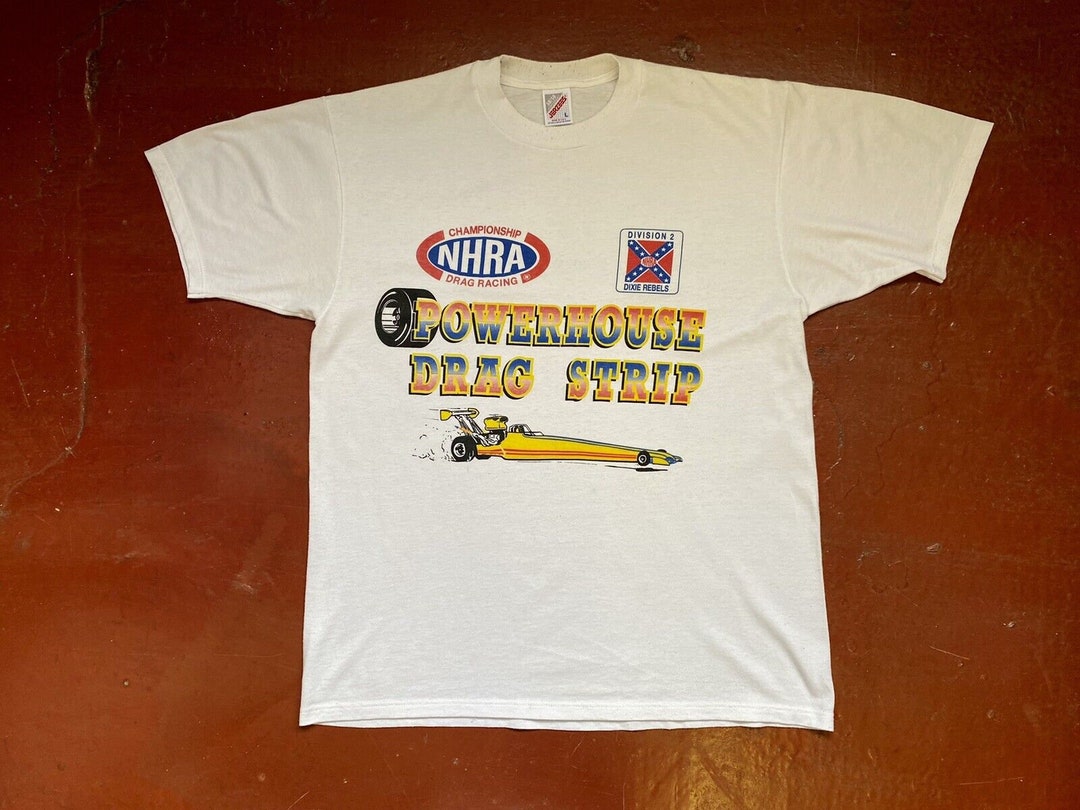 Vintage 90s NHRA Hotrod Car Racing Graphic Redneck USA T Shirt - Etsy
