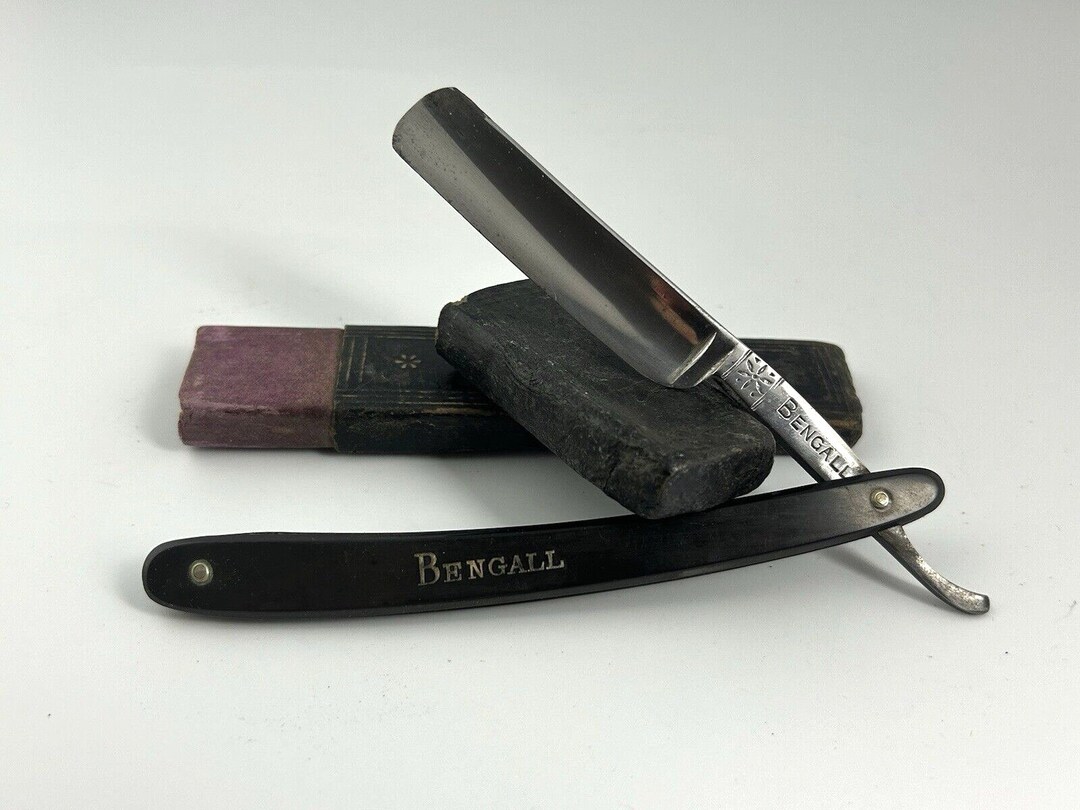Antique Straight Razor Cut Throat Bengal Sheffield Cadman & Sons 1900s ...