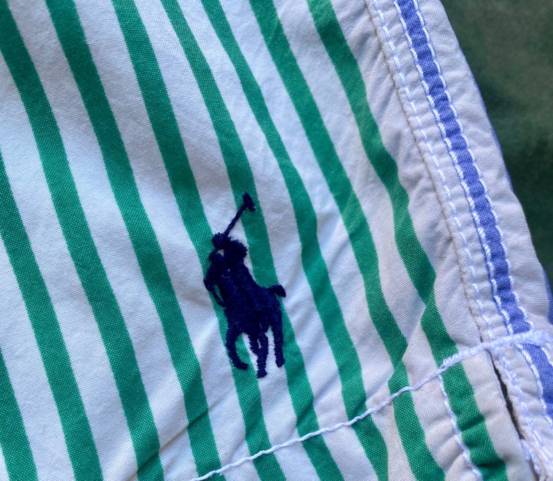 1980s 90s Polo Ralph Lauren PRL Fun Shirt Style Swimshorts - Etsy