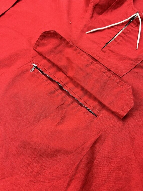 1960s smock anorak jacket Red hooded Mountain bushcra… - Gem
