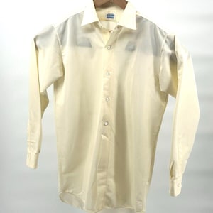 1950s 60s Mekay Shirt Cream Terylene Made in England 15'' Small - Etsy