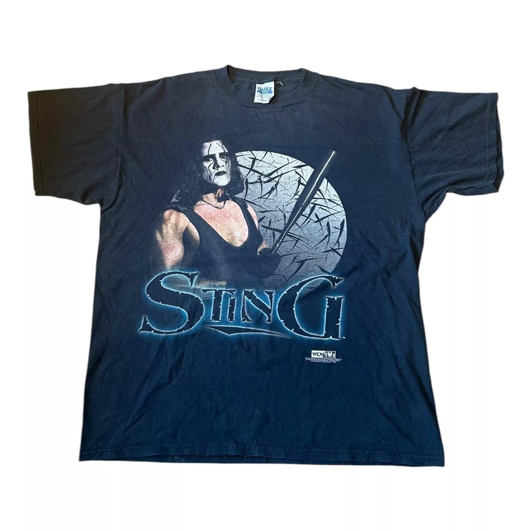 Vintage Wrestling T Shirt Sting WCW Nwo 90s Wwf Graphic Print 1998 Mens XL - Etsy
