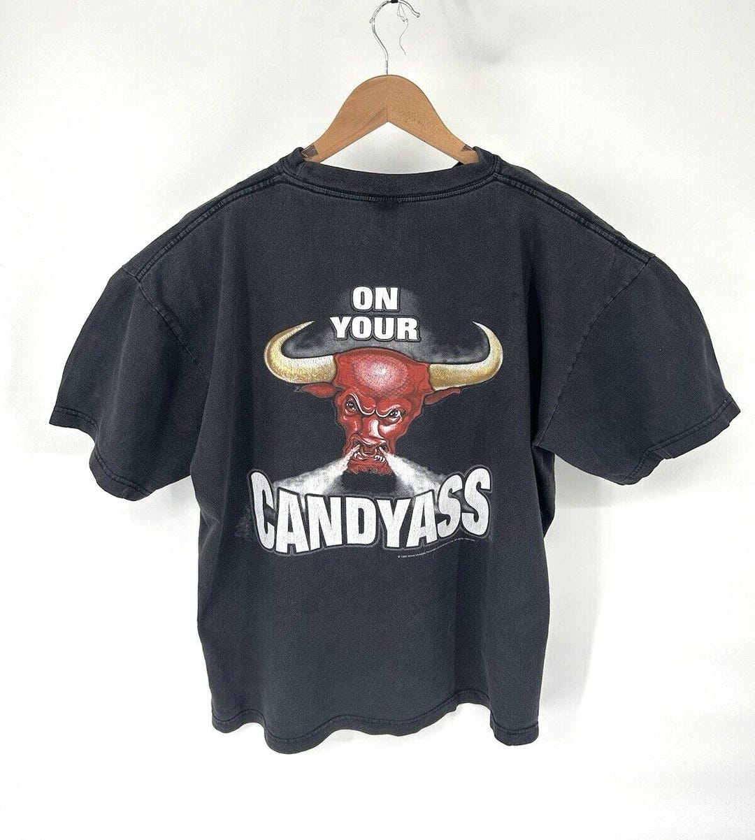 Vintage WWF T Shirt the Rock Wrestling 1999 Layeth the Smaketh Down ...