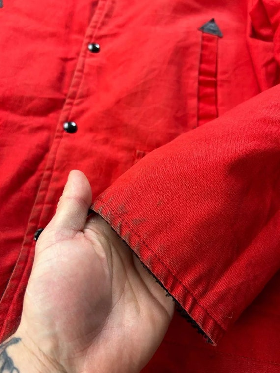 1960s 70s mackinaw Buffalo plaid hunting coat reversi… - Gem