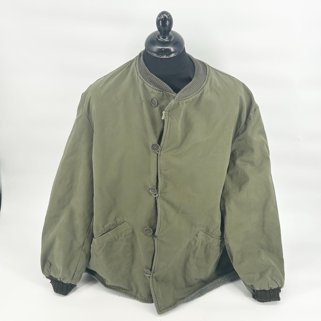 U.S. Army M43 Jacket WW2 Vintage 1960s Field Liner Sanforized Olive ...