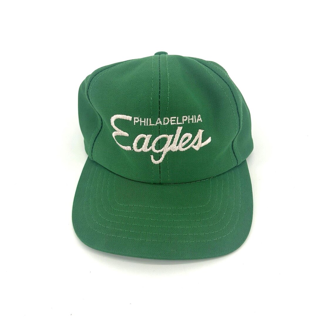 80s Philadelphia Eagles Baseball Cap Green Snapback Hat NFL Eurocap ...