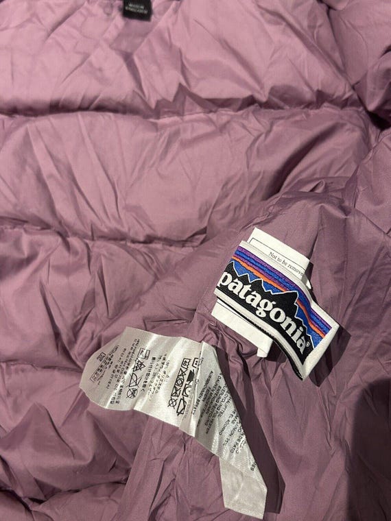 Patagonia girls Puffer jacket down coat purple Goose … - Gem
