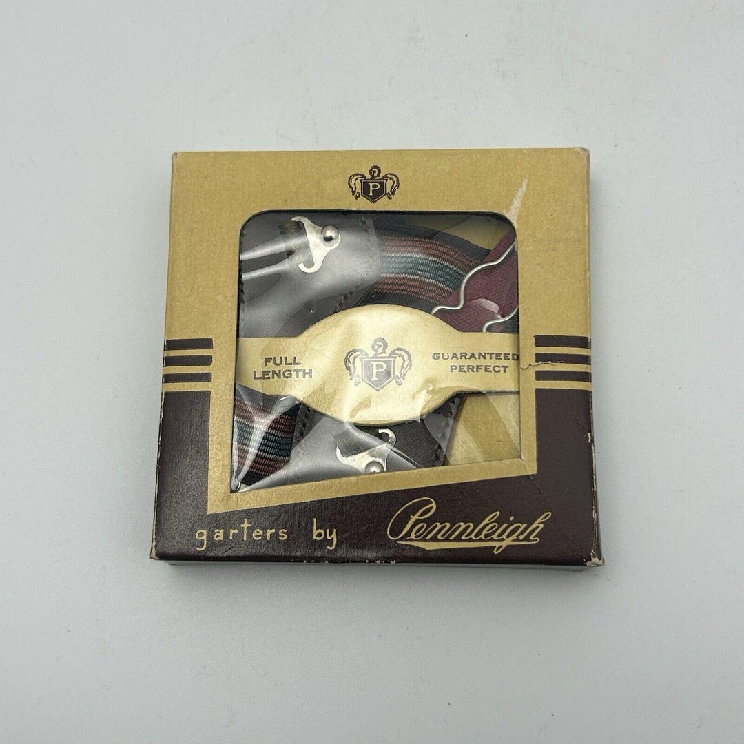 1940s Sock Suspenders Sock Garter Braces Pennleigh Retro WW2 Gentlemans ...