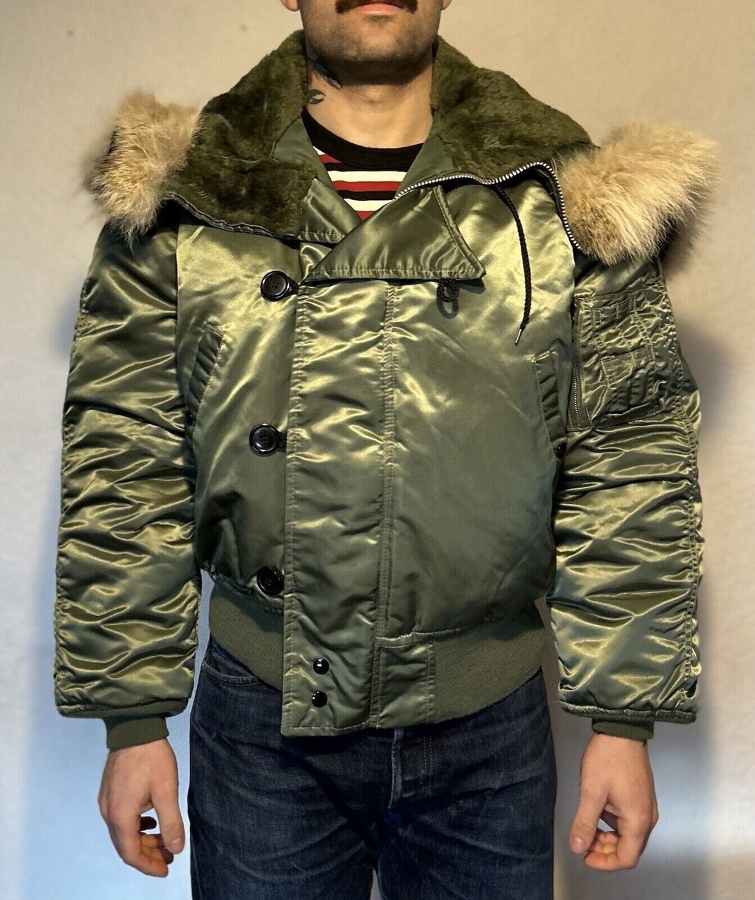 Corinth N2B USAF Military Pilot Flying Bomber Jacket Vietnam Style Made in USA L - Etsy