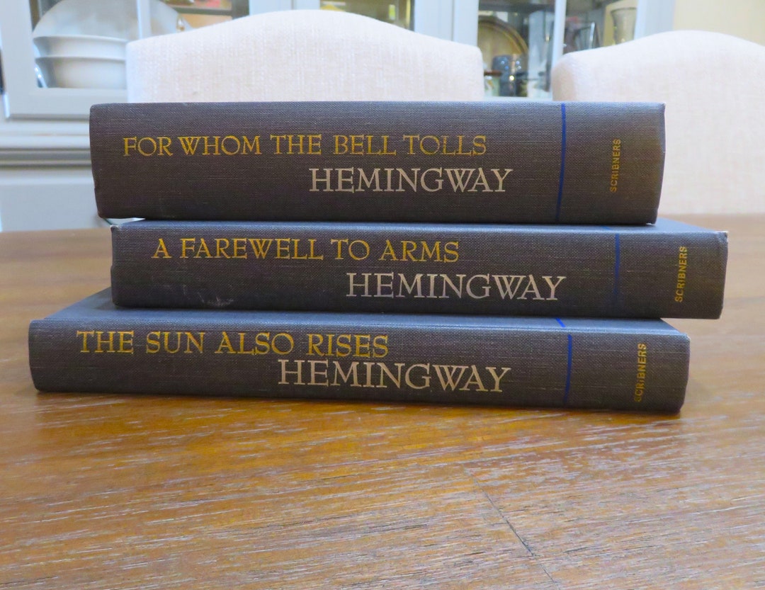 Ernest Hemingway Three Book Set // A Farewell to Arms, the Sun Also ...