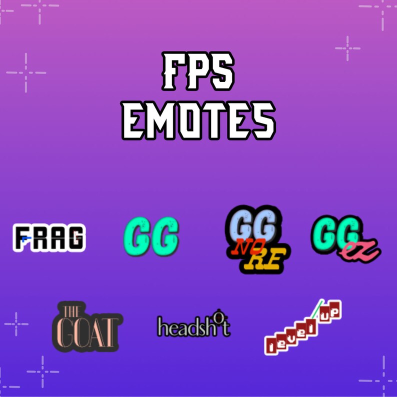 20 FPS Emotes for Twitch and Discord | Text Chat Emojis | Streamer ...