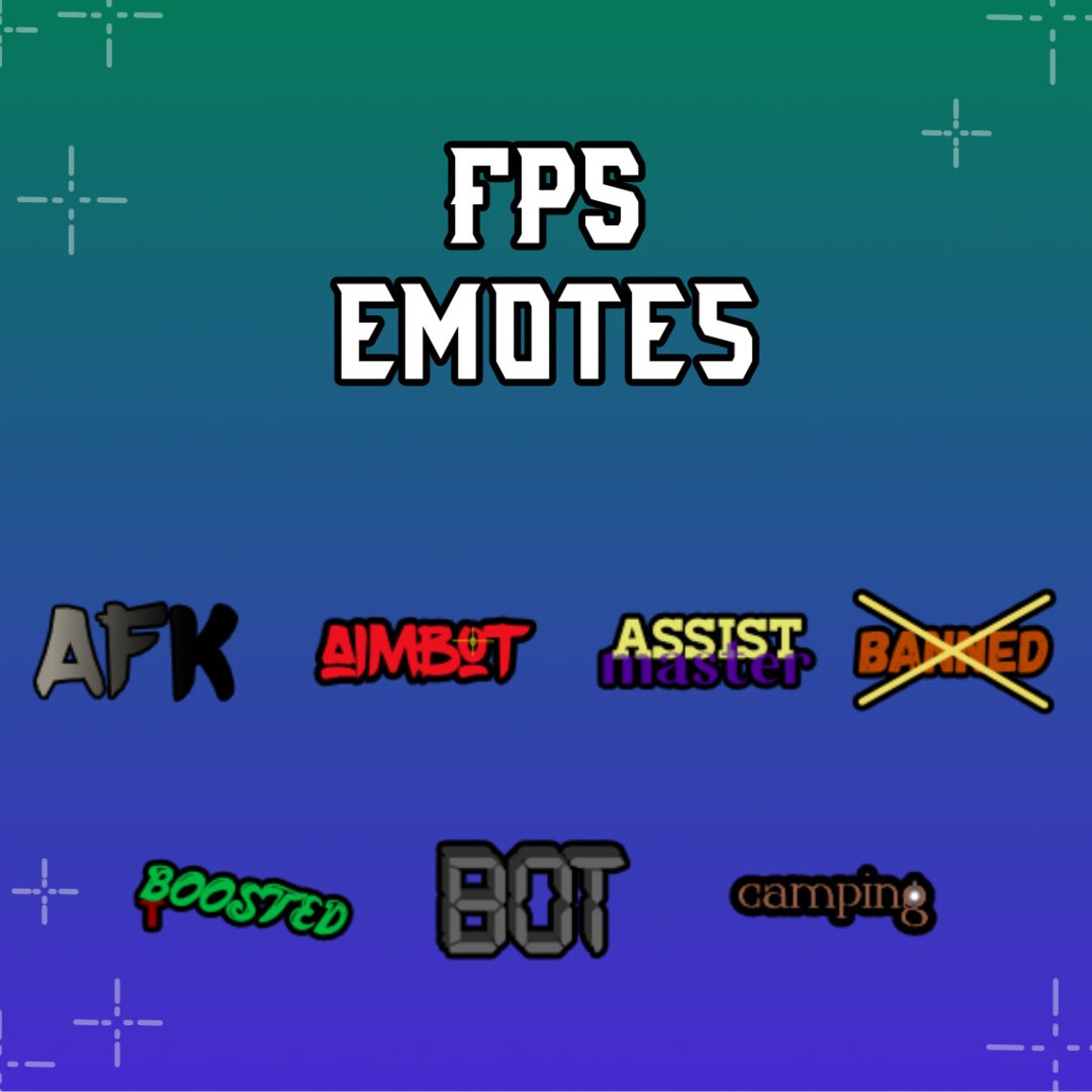20 FPS Emotes for Twitch and Discord | Text Chat Emojis | Streamer ...