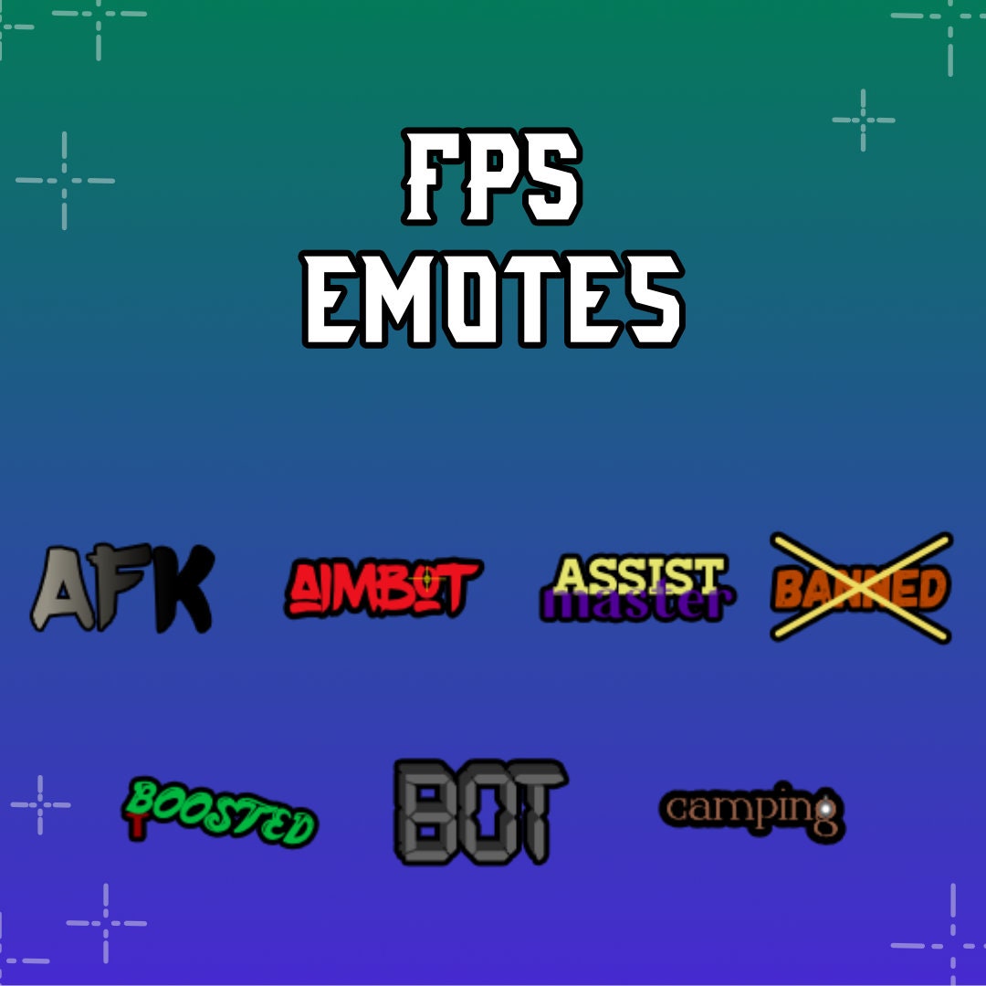 20 FPS Emotes for Twitch and Discord Text Chat Emojis Streamer Emoji ...