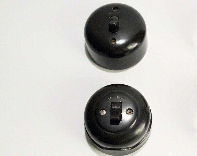 Antique Black Light Switch in Bakelite for Townhouse Loft or Café ...