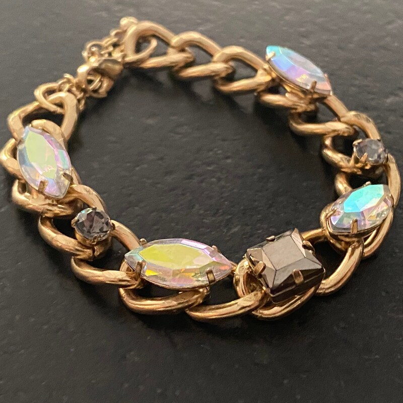 Vintage Rivoli Bracelets - Etsy UK