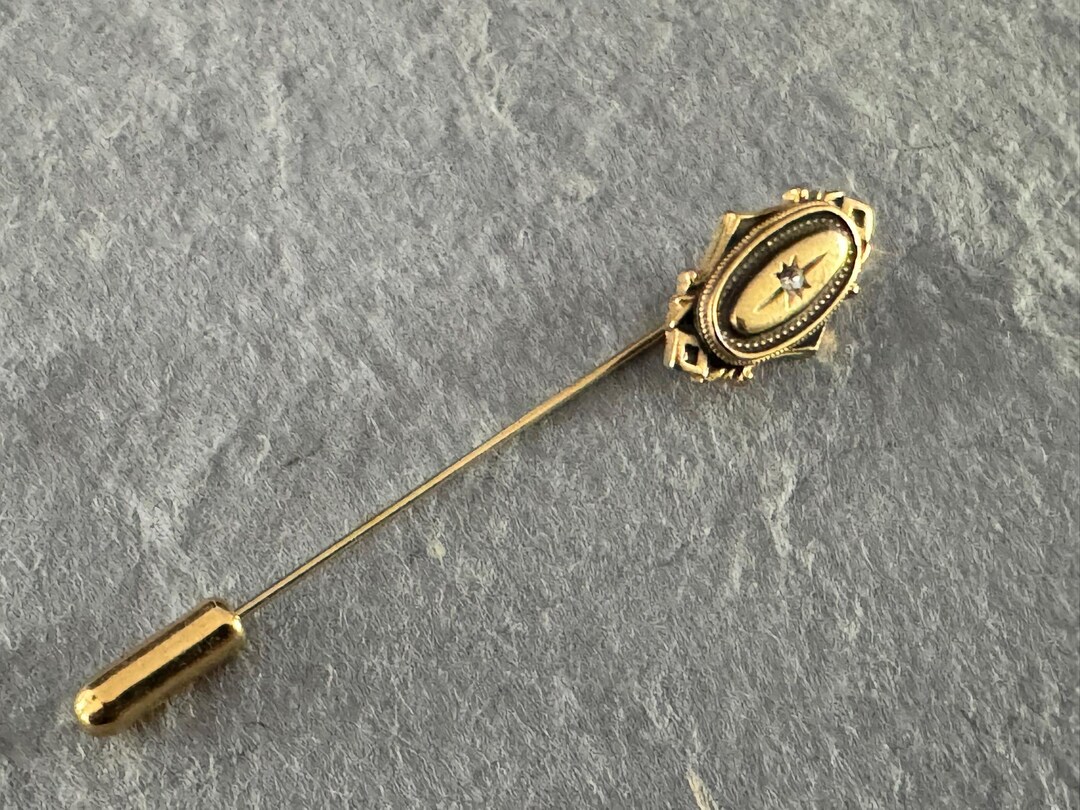 Vintage 70s AVON Victorian Revival Stick Pin, AVON 1979 KENSINGTON ...