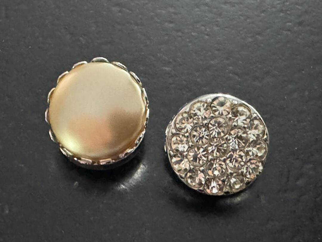 Vintage 60s Sarah Coventry Reversible Earrings, Clear Rhinestone & Faux ...