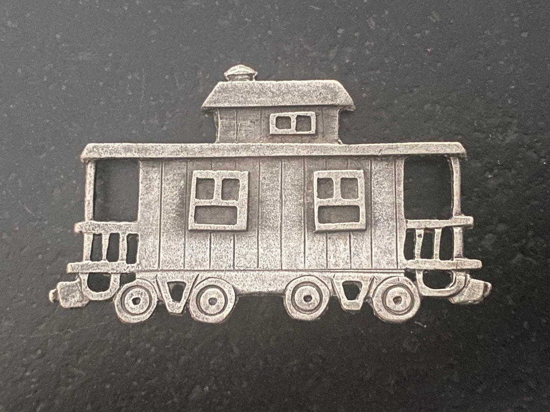 Vintage Signed Metzke Pewter Train Brooch Pin, Collectible Metzke ...