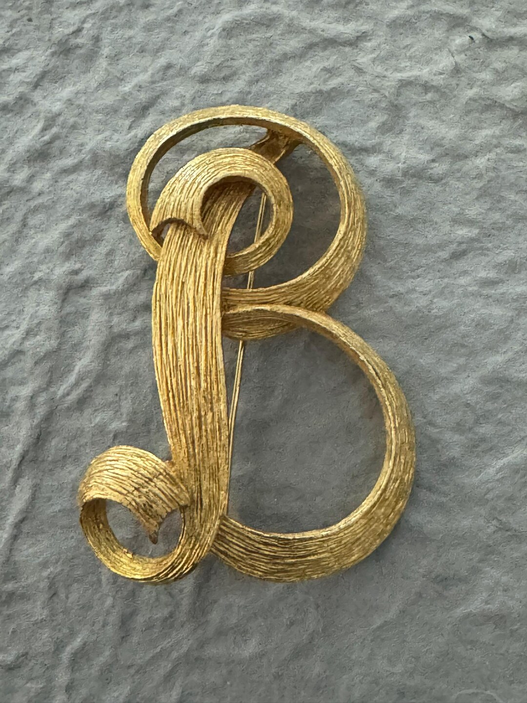 Vintage BSK Huge Letter B Brooch, BSK Initial Brooch, Alphabet Jewelry ...