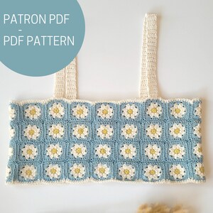 Crochet Granny Square Crop Top Pattern, PDF Tutorial to Crochet a ...