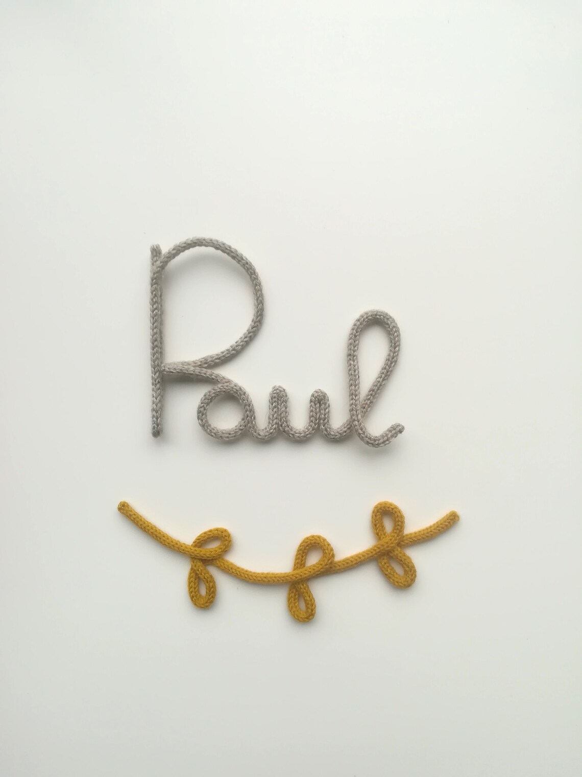 Personalised Wool Sign Wool Knitted Name Wool Knitted - Etsy