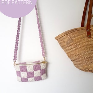 Tuto sac banane en crochet, patron pour sac banane en granny squares au ...