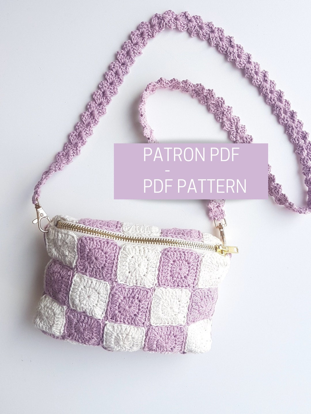 Tuto sac banane en crochet, patron pour sac banane en granny squares au ...