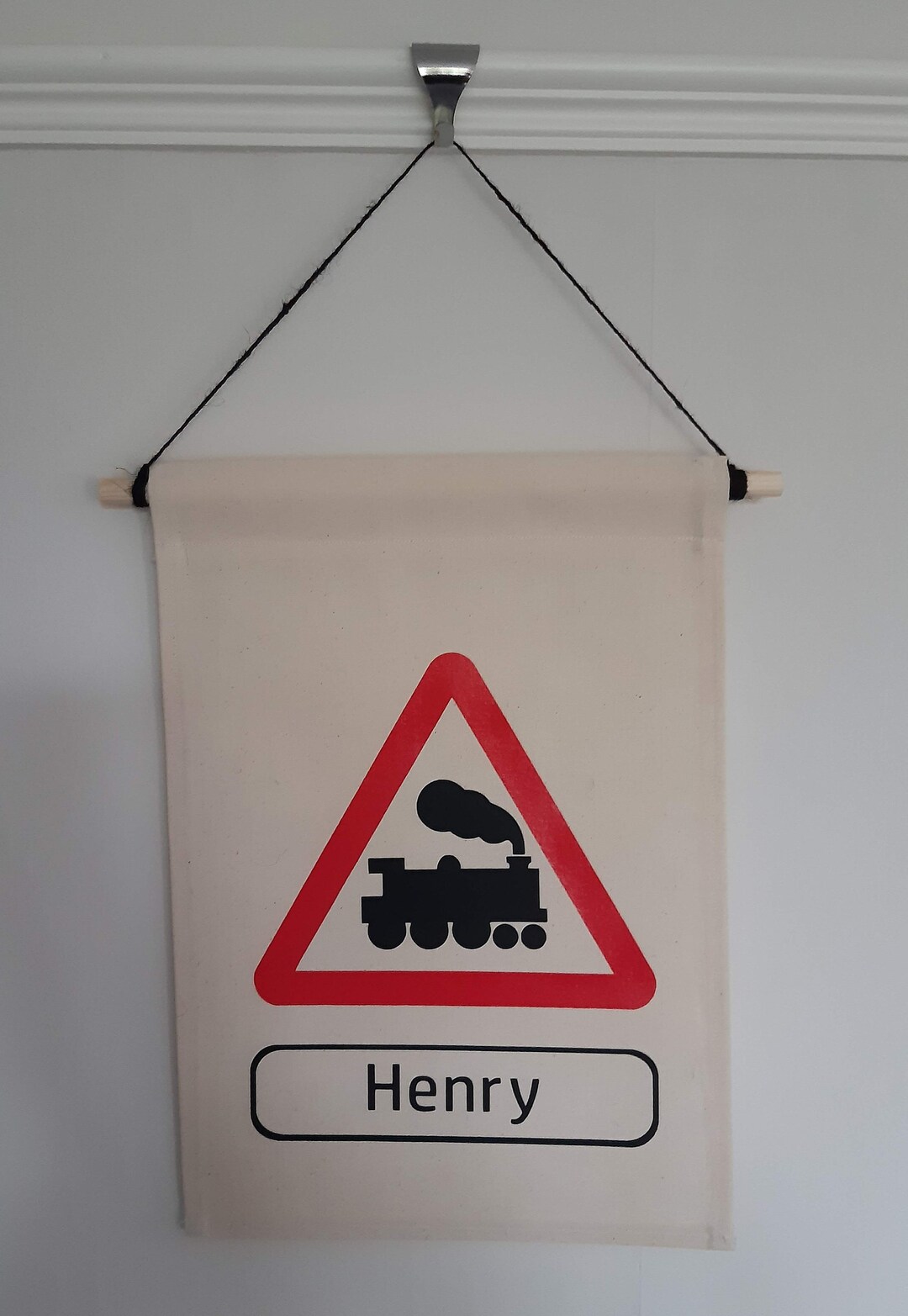 Personalised Train Road Sign Banner Wall Hanging - Etsy UK