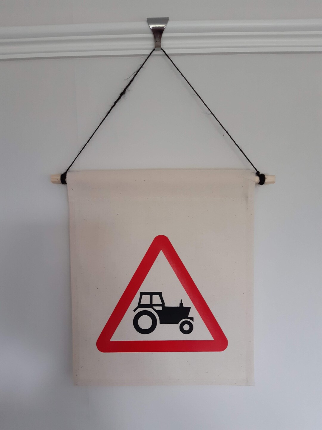 Tractor Road Sign Banner Wall Hanging - Etsy UK